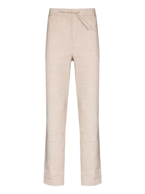 Frescobol Carioca Oscar Drawstring Chino Trousers - Neutrals