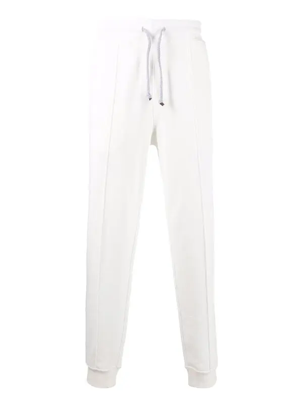Brunello Cucinelli Drawstring Track Pants - White