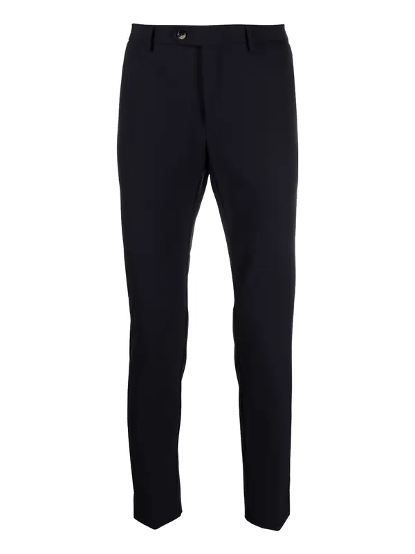 DELL'OGLIO Mid-rise Tailored Trousers - Blue