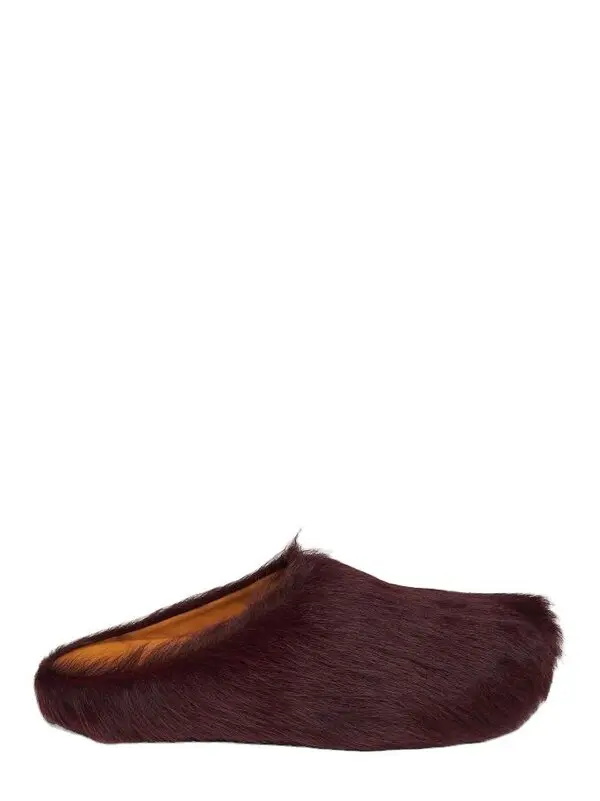 Marni Fussbett Sabot Mules - Wild Cherry