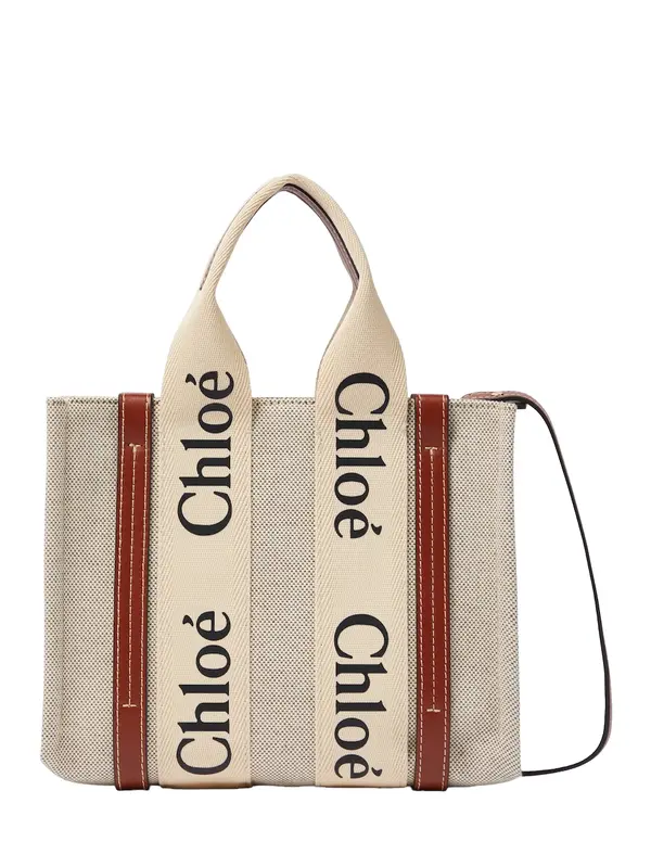 Chloé Woody Small Tote - Brown