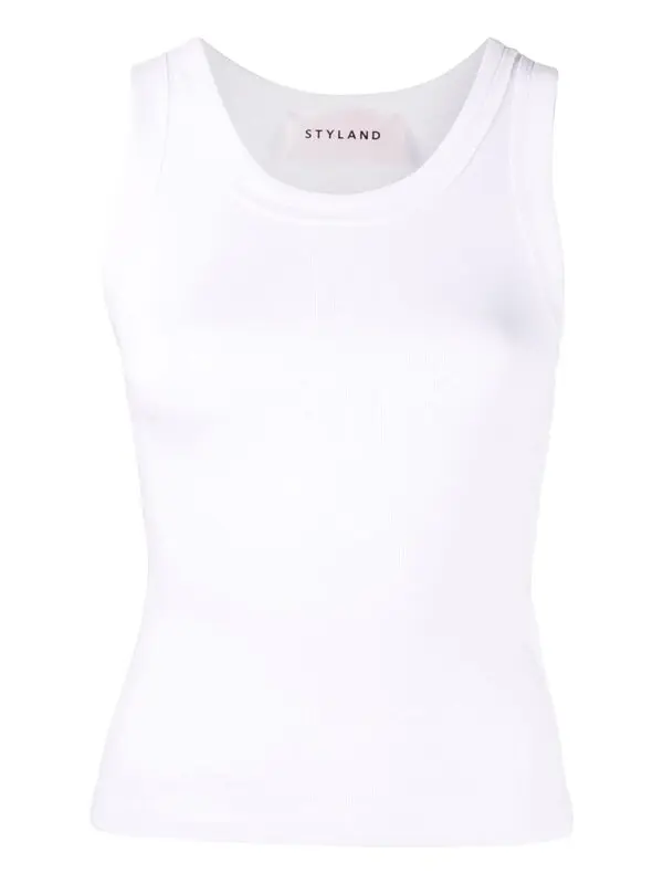 STYLAND Organic Cotton Vest - White