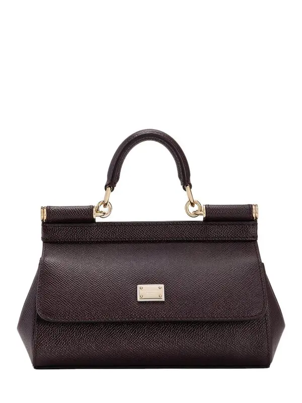 Dolce & Gabbana Mini Sicily Handbag - Bordeaux