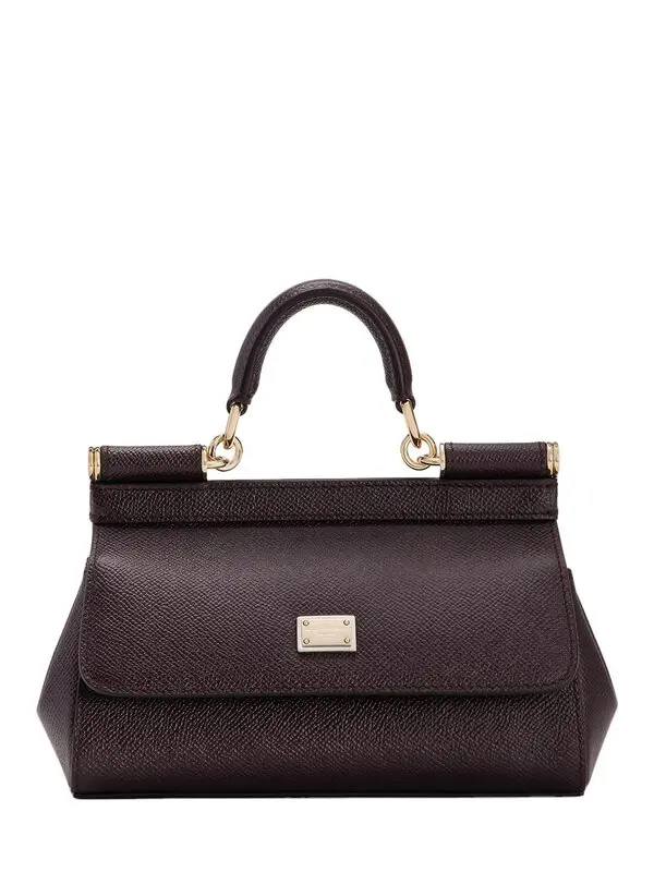 Dolce & Gabbana Mini Sicily Handbag - Bordeaux