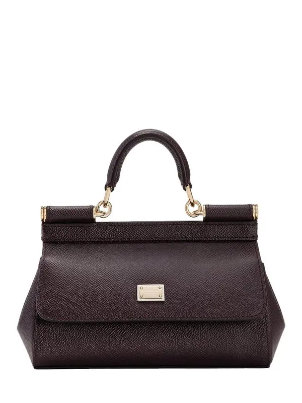 Dolce & Gabbana Mini Sicily Handbag - Bordeaux