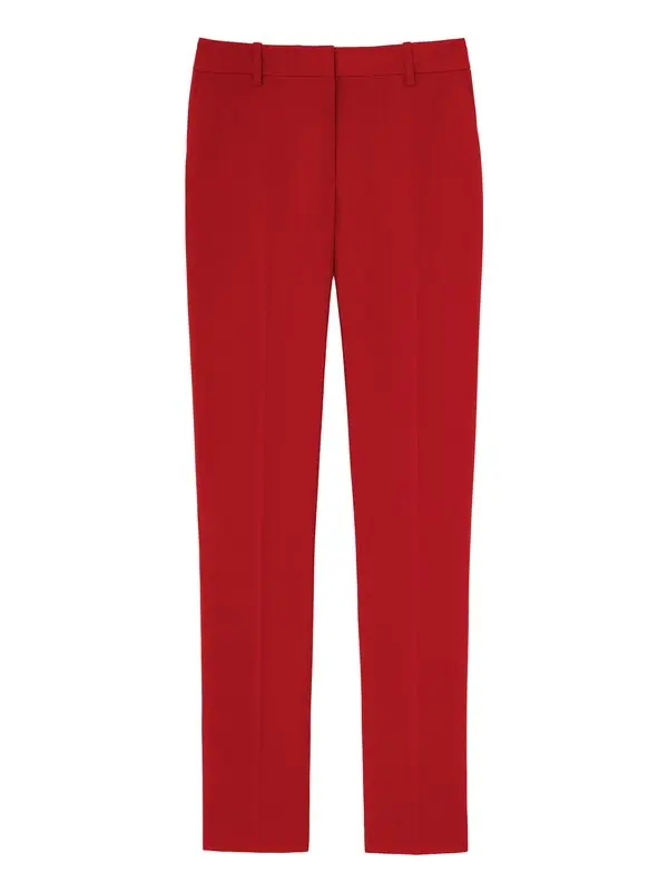 Lafayette 148 New York Petite Crepe Straight Leg Ankle Pants - Spark