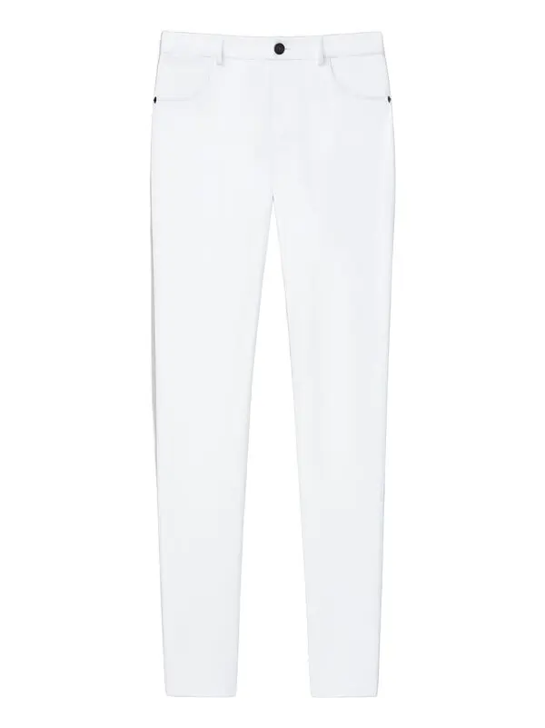 Lafayette 148 New York Petite Acclaimed Stretch Mercer Pant - White