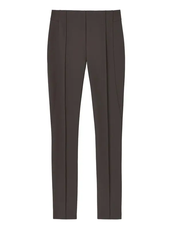 Lafayette 148 New York Stretch High-rise Slim Ankle Pants - Carbon