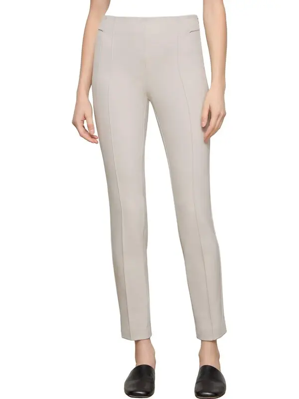 Lafayette 148 New York Petite Acclaimed Stretch Gramercy Pant - Cement