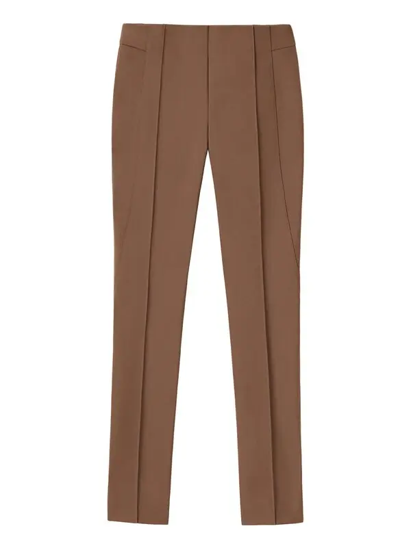 Lafayette 148 New York Petite Acclaimed Stretch Gramercy Pant - Toffee