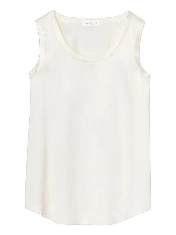 Lafayette 148 New York Petite Silk Reversible Sleeveless Blouse - Cloud