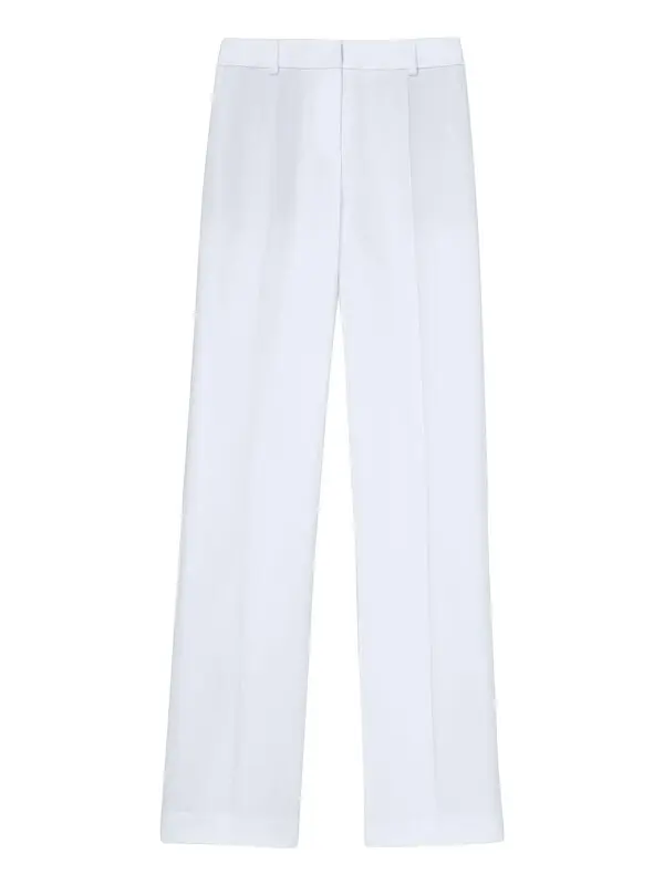 Lafayette 148 New York High-rise Straight-leg Crepe Pants - Cloud