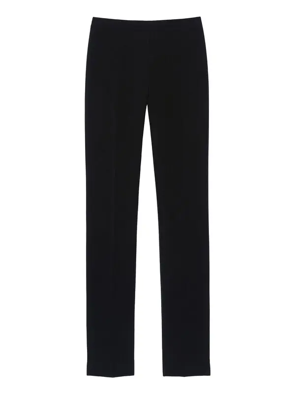 Lafayette 148 New York Finesse Crepe Bleecker Pant - Black