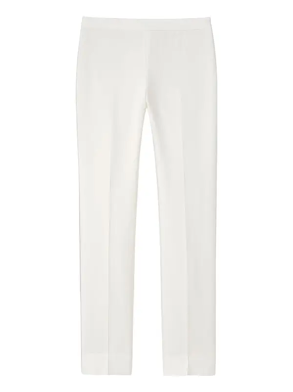Lafayette 148 New York Finesse Crepe Bleecker Pant - Cloud
