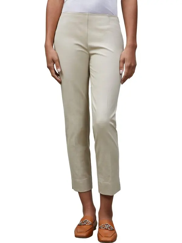 Lafayette 148 New York Petite Jodhpur Cloth Lexington Pant - Khaki