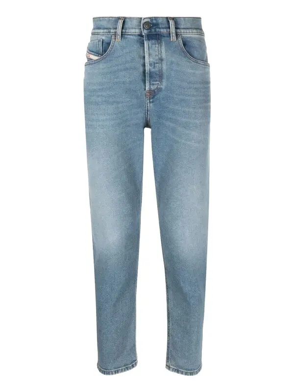 DIESEL® Straight Leg Cropped Jeans - Blue