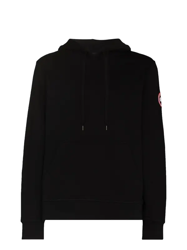 Canada Goose Huron Logo-patch Hoodie - Black
