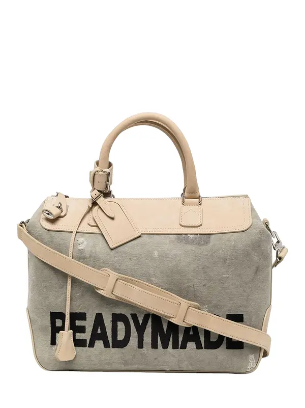 Readymade Logo-print Panelled Tote Bag - Grey
