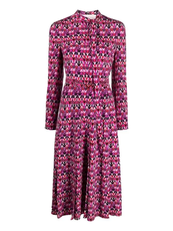 Valentino Garavani Optical Print Shirtdress - Pink