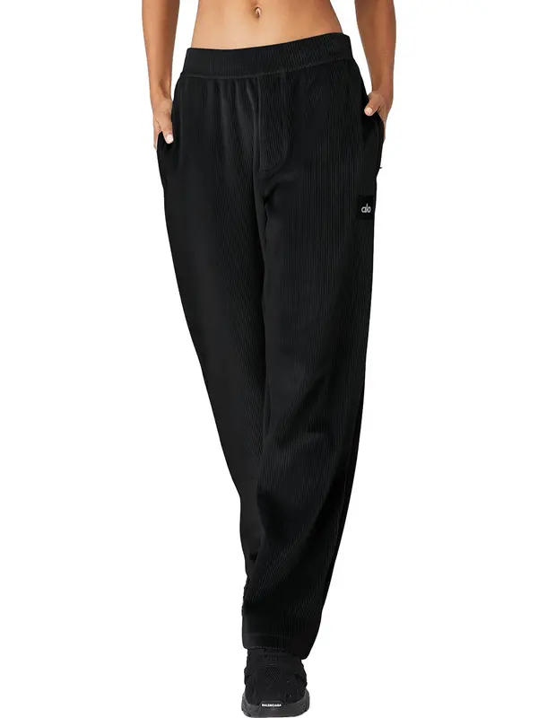 Alo Yoga Velour Baller Pants - Black