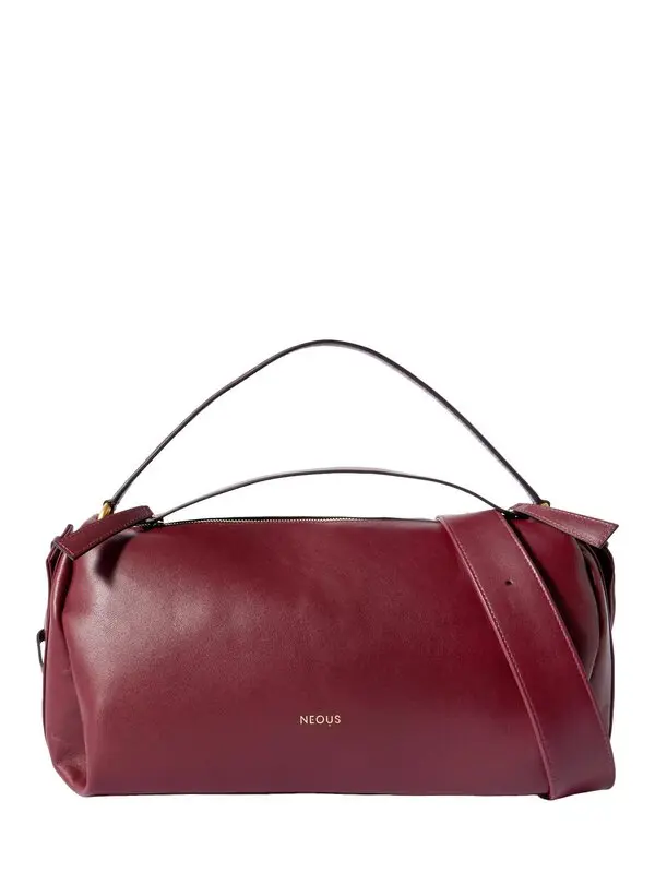 NEOUS Scorpius Leather Tote - Burgundy