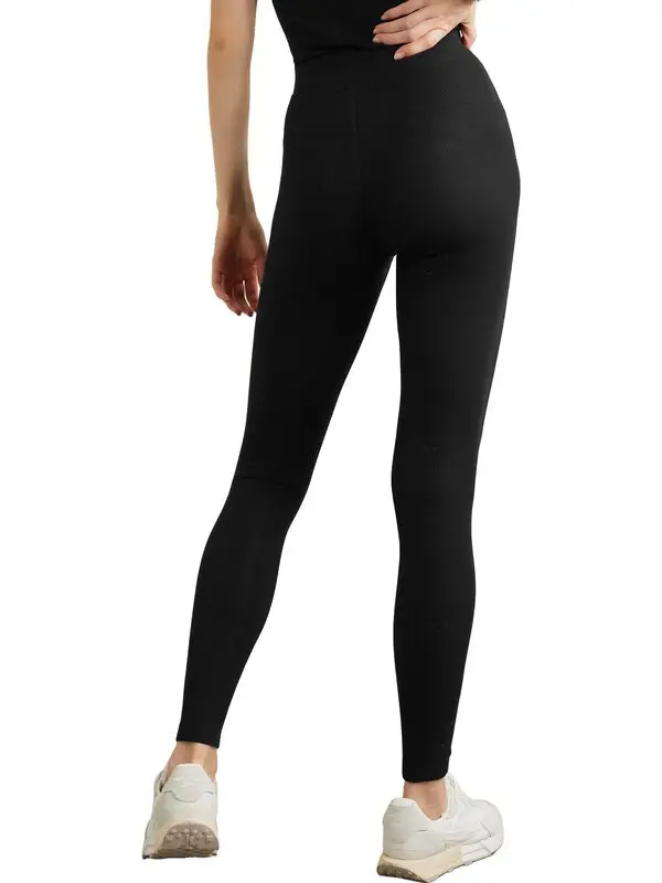 ATM Anthony Thomas Melillo Ribbed Stretch-modal Jersey Leggings - Black