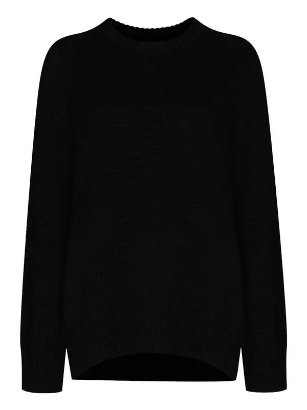 LISA YANG Noor Crew-neck Jumper - Black