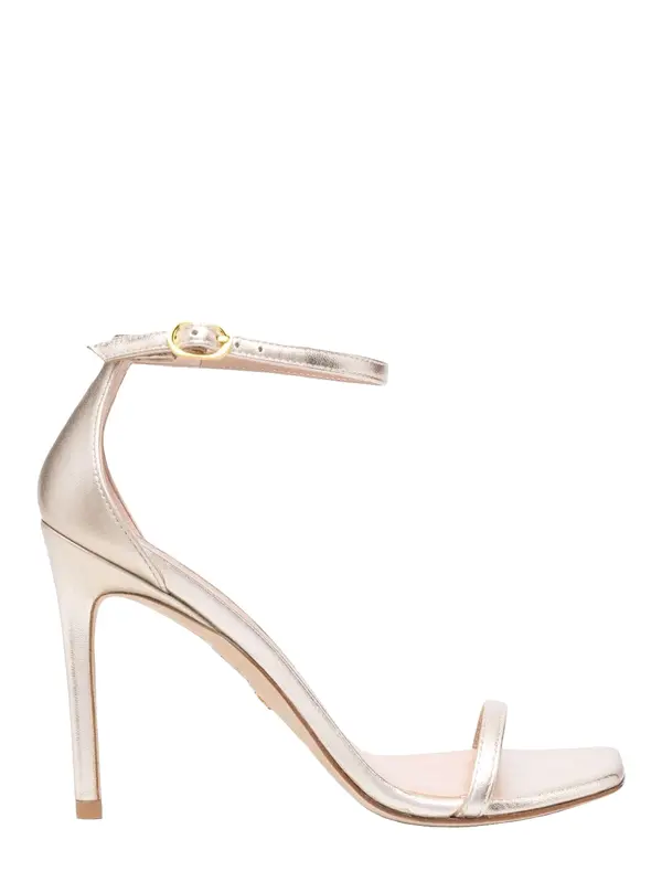 STUART WEITZMAN Square-toe Sandals - Gold