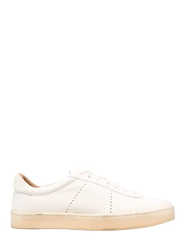 Eleventy Low-top Leather Sneakers - Neutrals