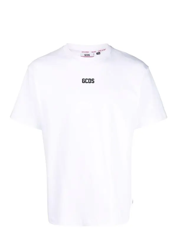 Gcds Logo-print Short-sleeved T-shirt - White
