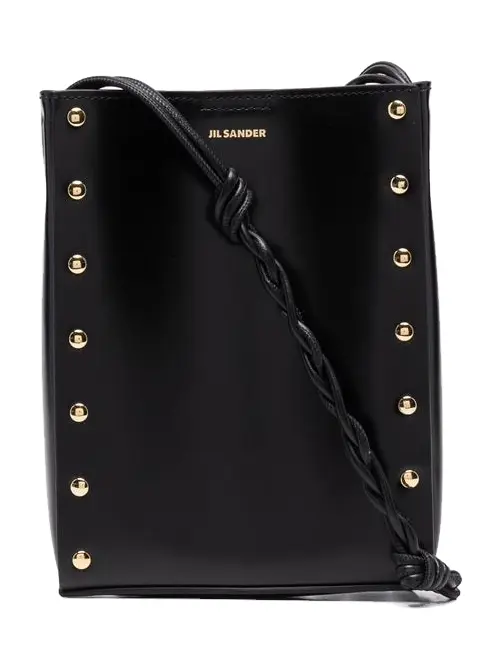 JIL SANDER Embellished Tangle Shoulder Bag - Black
