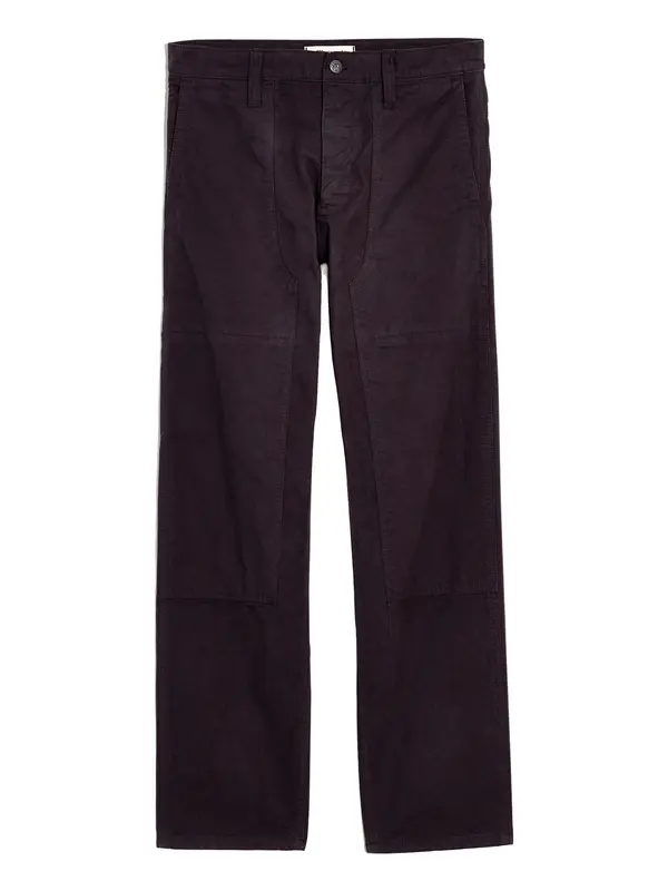 Madewell Relaxed Straight Workwear Pants - Black Coal