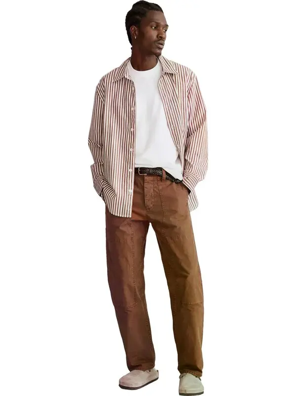 Madewell Relaxed Straight Workwear Pants - Forage
