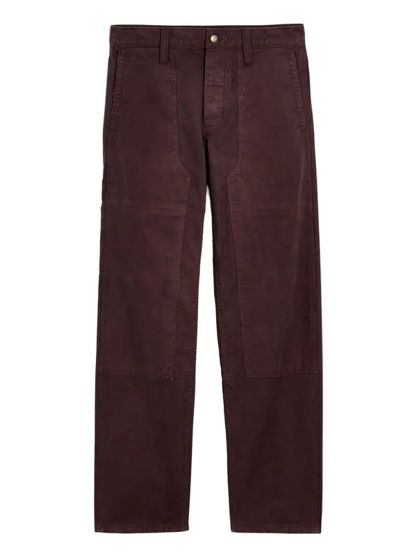 Madewell Relaxed Straight Workwear Pants - Roasted Espresso