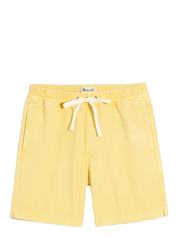 Madewell Cotton Twill Everywear Shorts - Chamomile