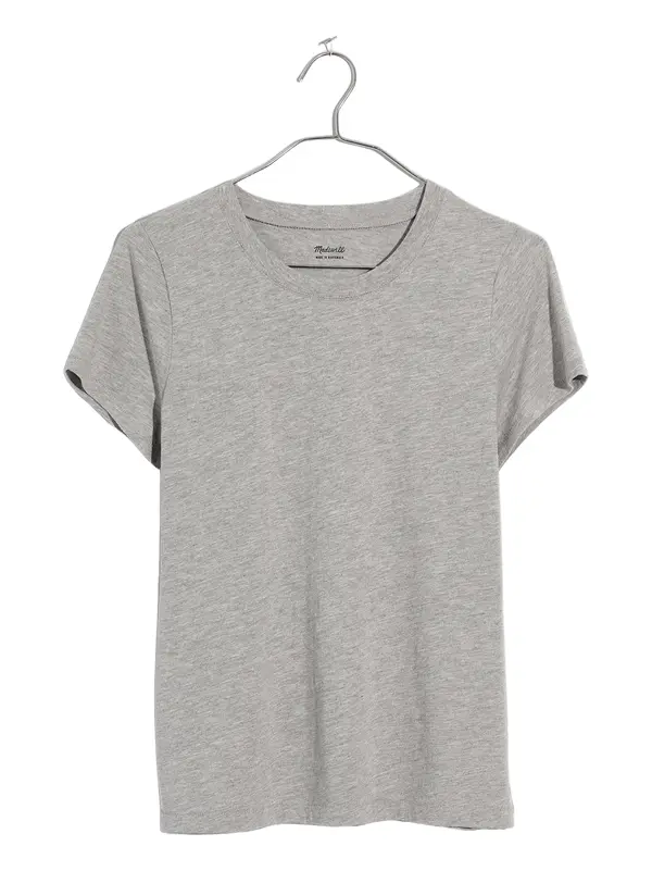 Madewell Northside Vintage Tee - Light Hthr Grey