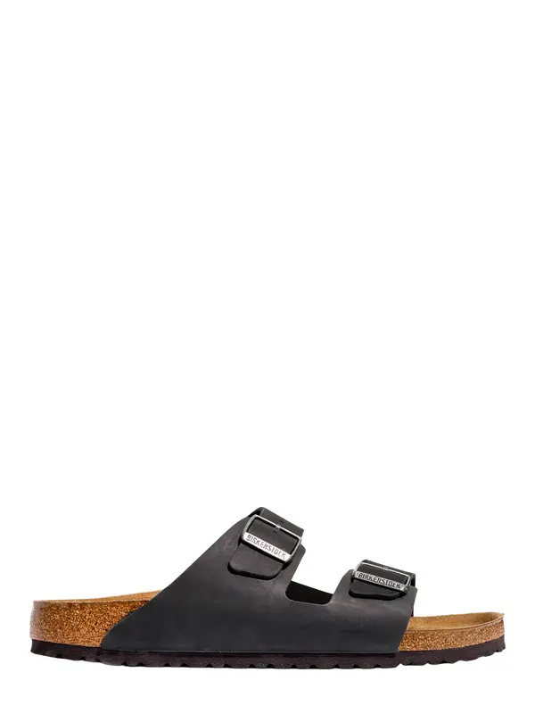 Madewell Birkenstock Arizona Soft Footbed Oiled Leather Sandals - True Black