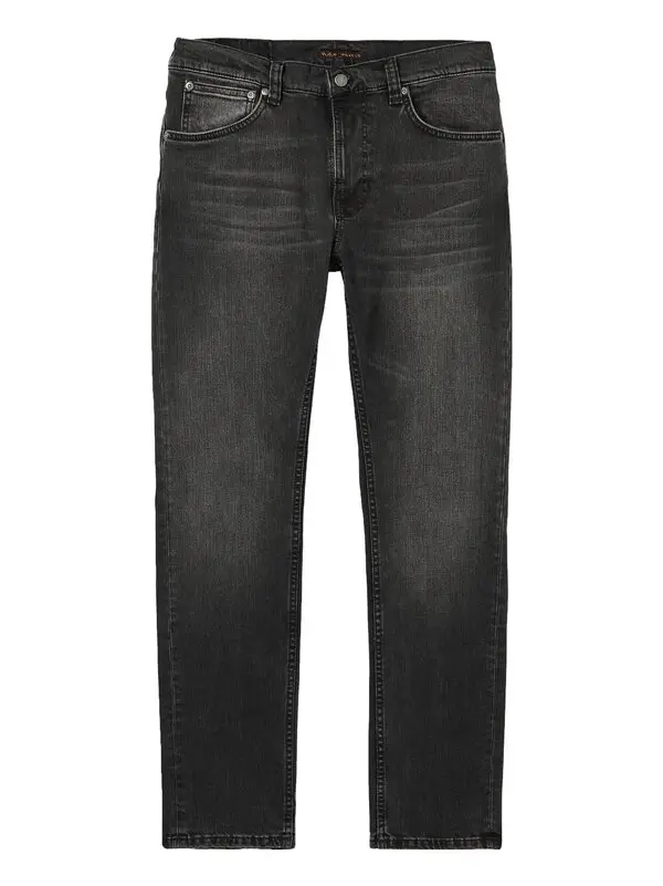 Nudie Jeans Slim-fit Stretch-cotton Jeans - Black