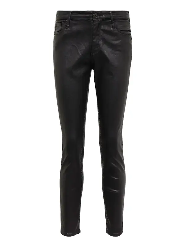 Ag Farrah High-rise Skinny Pants - Black