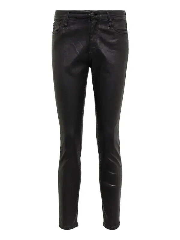 Ag Farrah High-rise Skinny Pants - Black