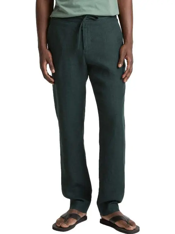 Vince Lightweight Hemp Pants - Seaweed