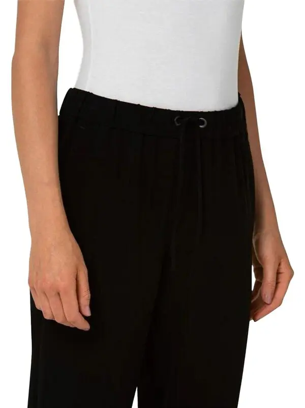 Akris Mike Split-hem Crepe Pants - Black