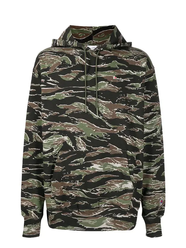 Readymade Camouflage-print Hoodie - Green