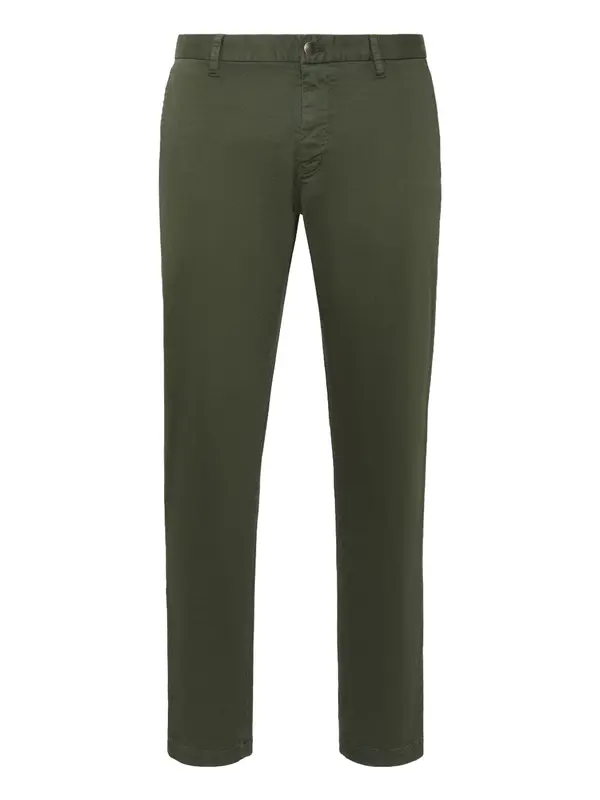 Philipp Plein Hexagon Patch Slim-fit Chinos - Green