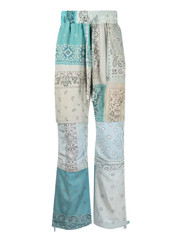 Readymade Bandana-print Straight Trousers - Blue