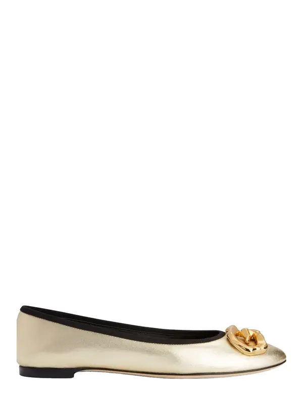 GIUSEPPE ZANOTTI Amur Ballerina Shoes - Gold