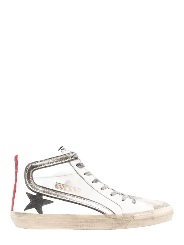 GOLDEN GOOSE Slide High-top Sneakers - White