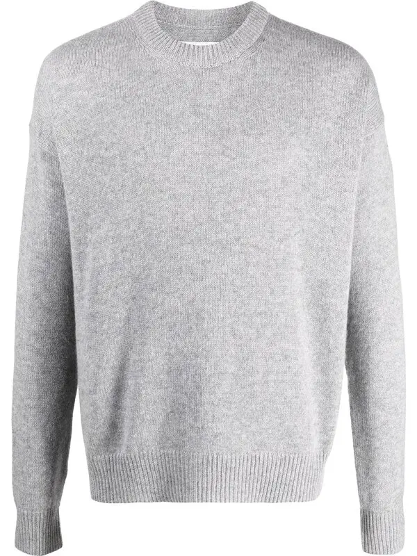 JIL SANDER Long Sleeved Knit Jumper - Grey