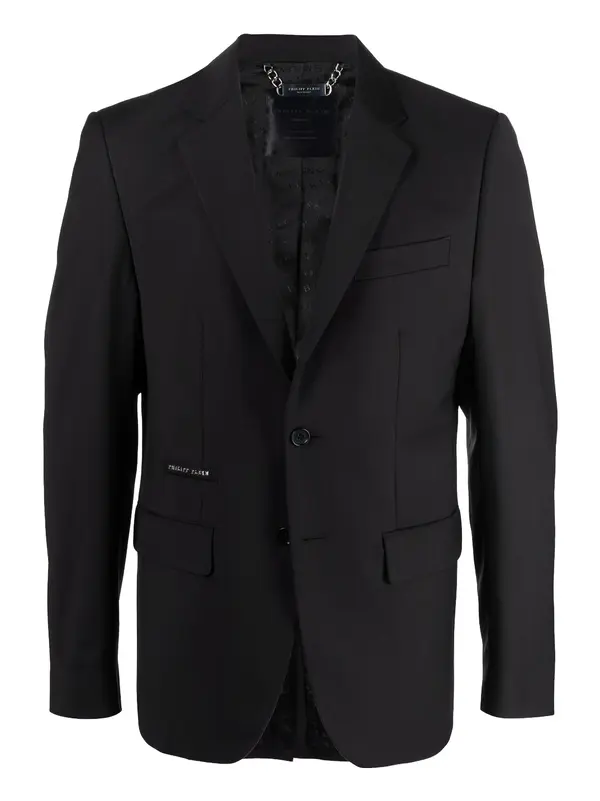 Philipp Plein Single Breasted Jacket - Black