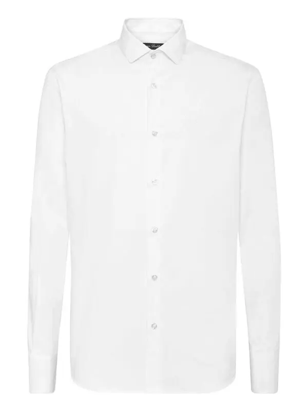 Philipp Plein Hexagon Embroidery Dress Shirt - White
